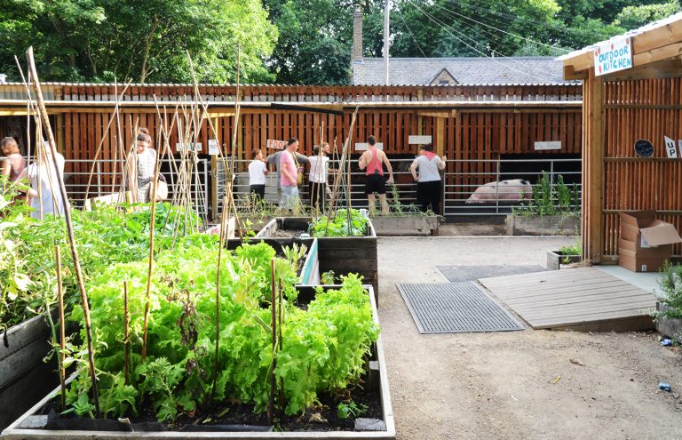 Waterloo City Farm. Education and farm facilities Waterloo London